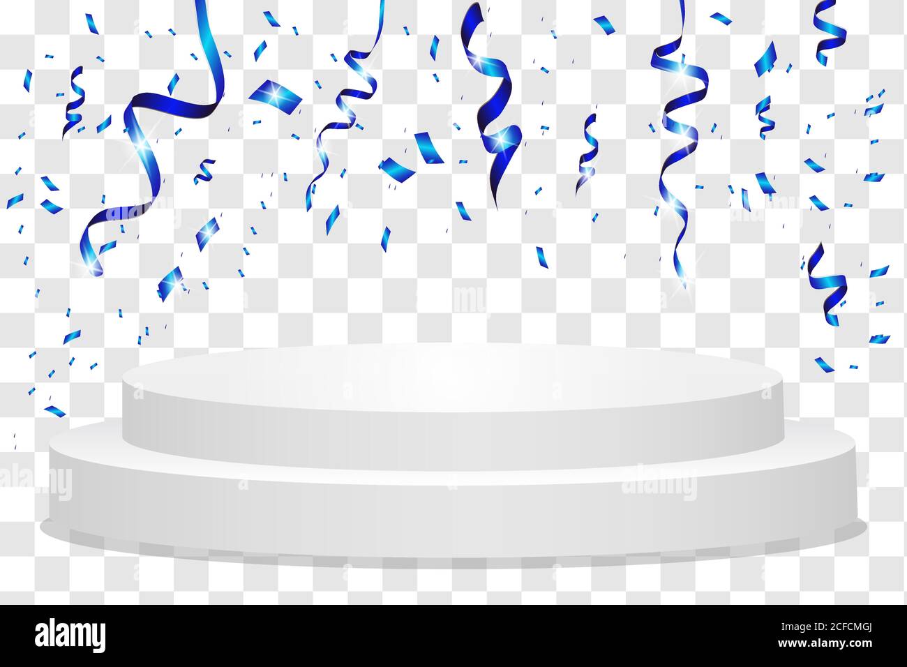 Winner background. Podium with confetti Stock Vector Image & Art - Alamy