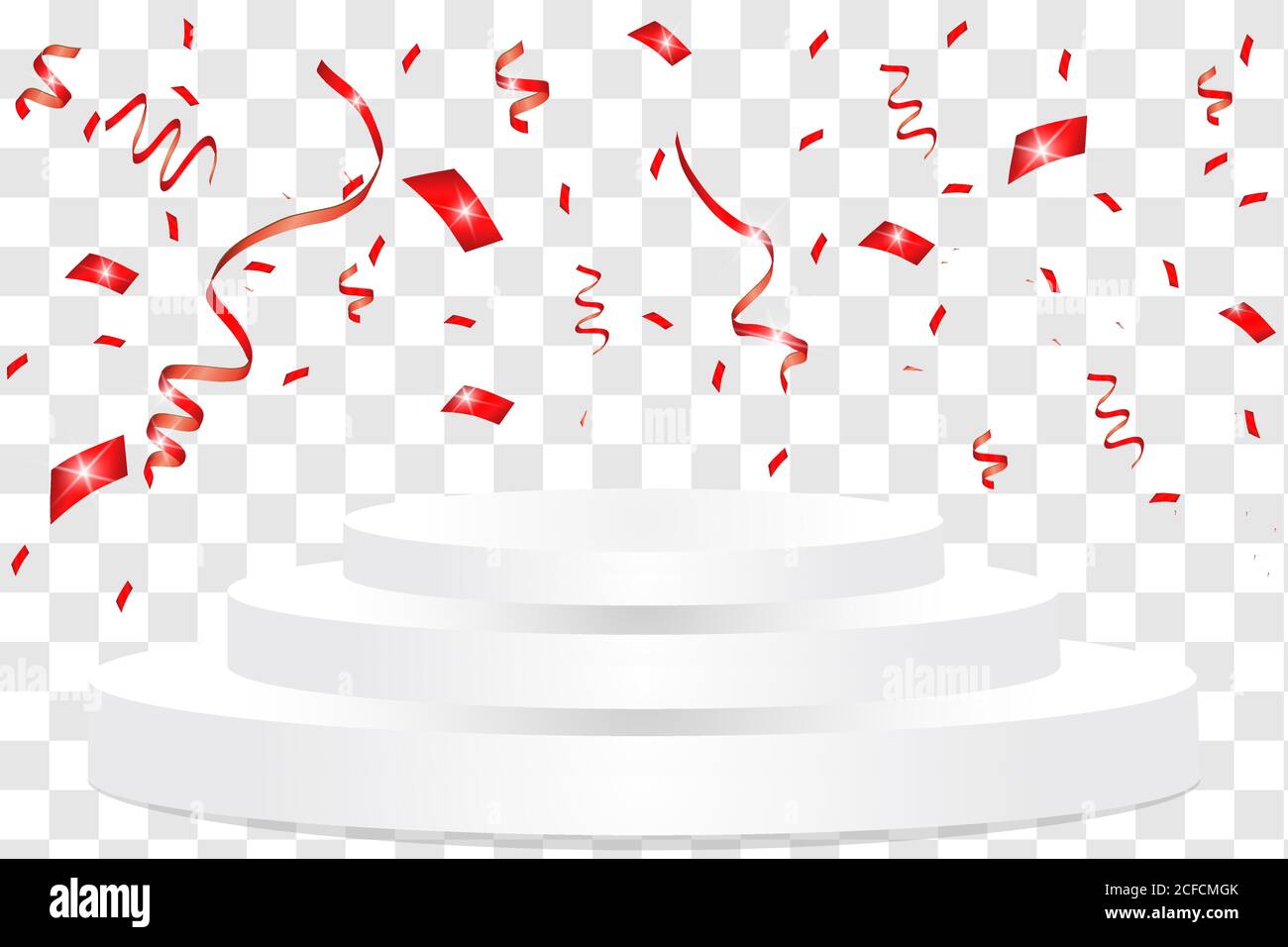 Winner background. Podium with confetti Stock Vector Image & Art - Alamy