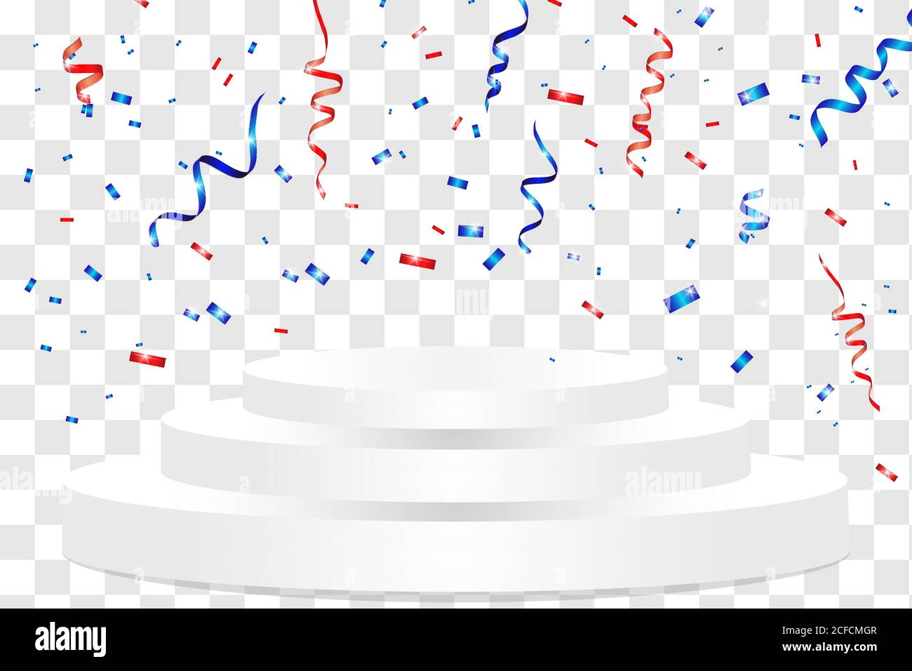 Winner background. Podium with confetti Stock Vector Image & Art - Alamy