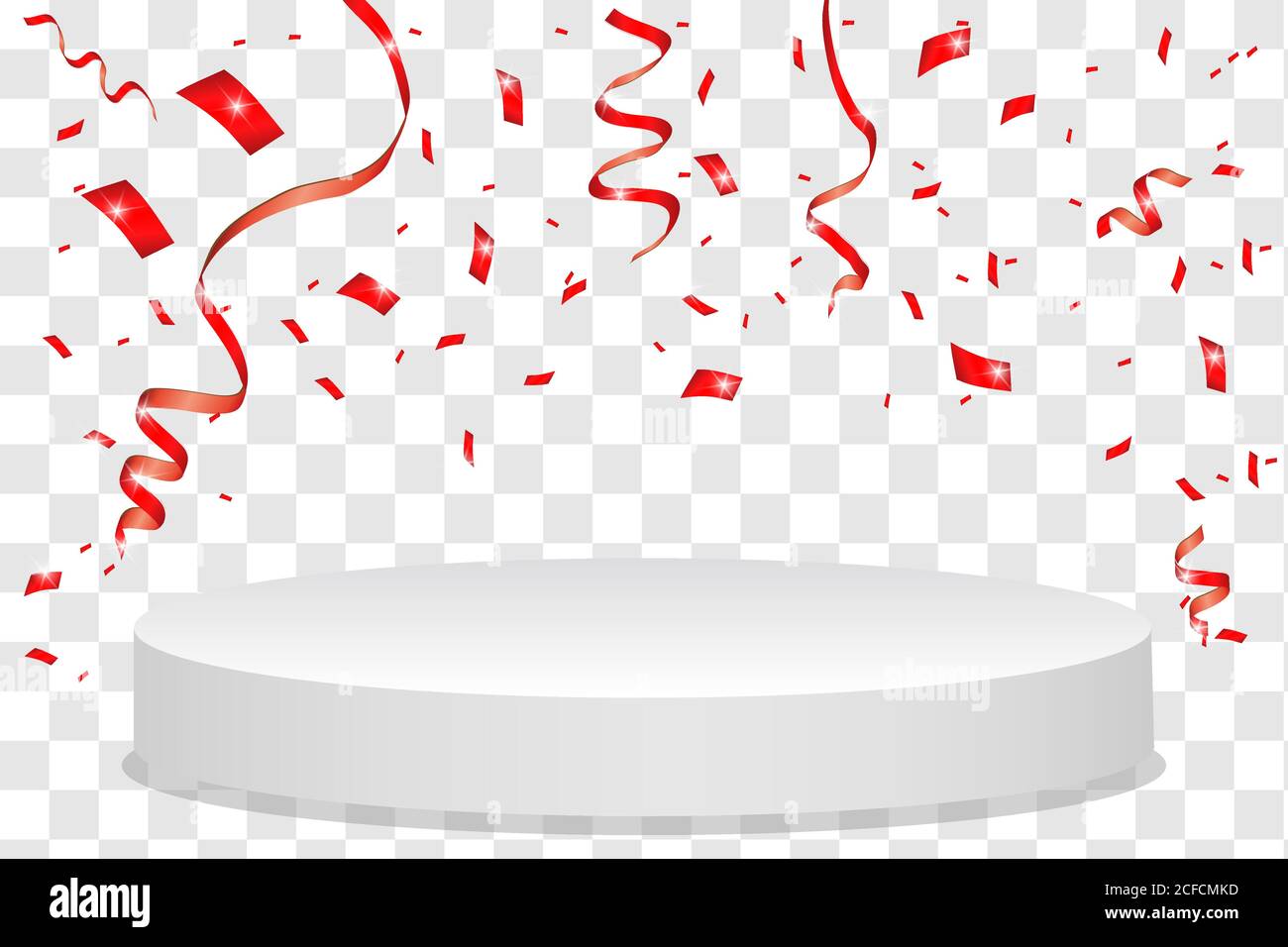 Winner background. Podium with confetti Stock Vector Image & Art - Alamy