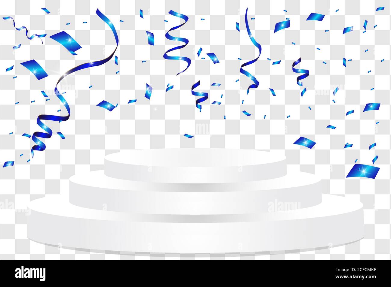 Winner background. Podium with confetti Stock Vector Image & Art - Alamy