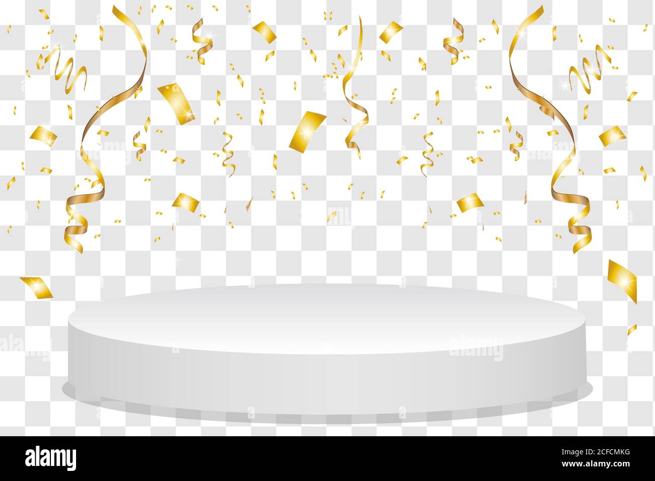 Winner background. Podium with confetti Stock Vector Image & Art - Alamy