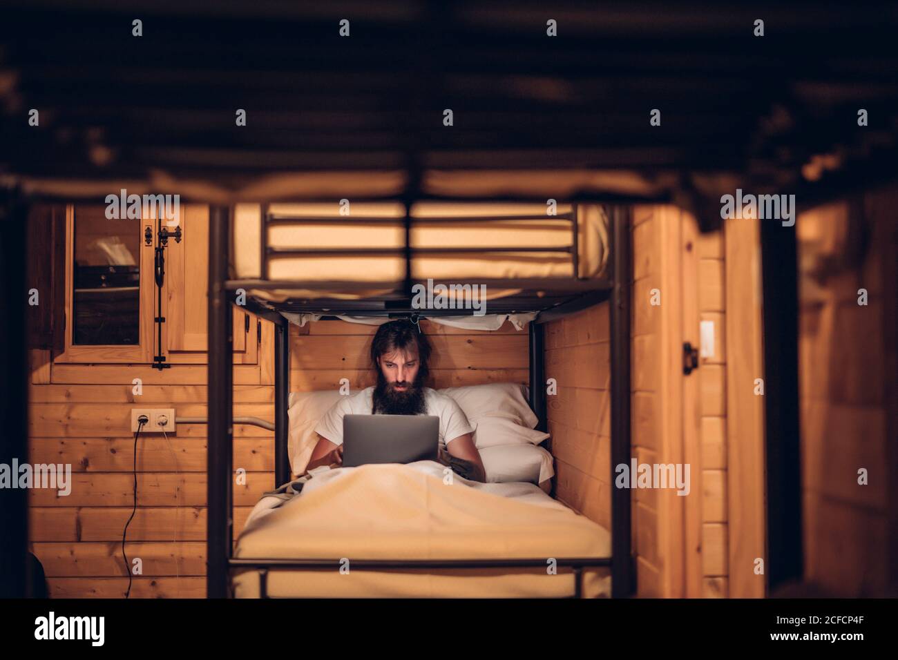 Bunk bed man hi-res stock photography and images - Alamy