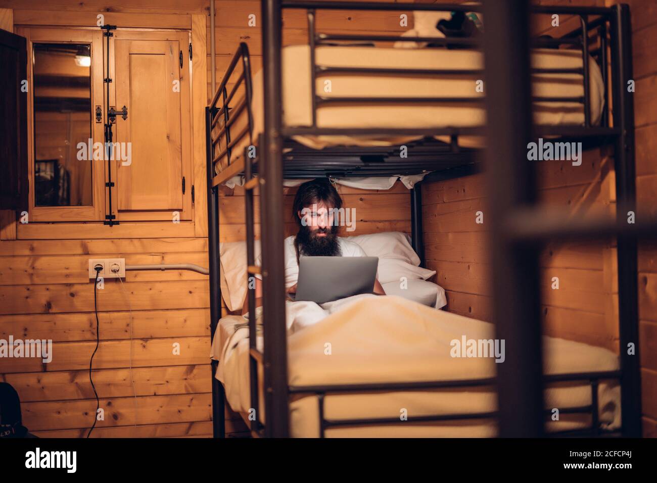 Bunk bed man hi-res stock photography and images - Alamy