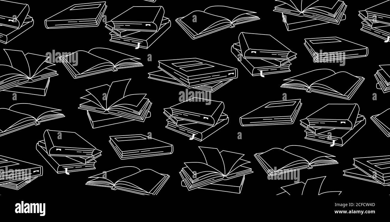 School Books Black And White