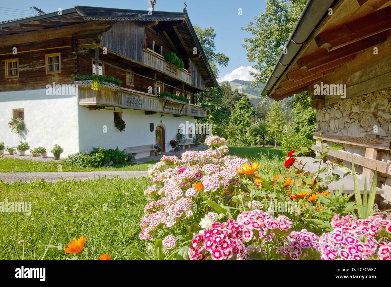 Mountain farm in the Alpbachtal Tirol region Stock Photo - Alamy