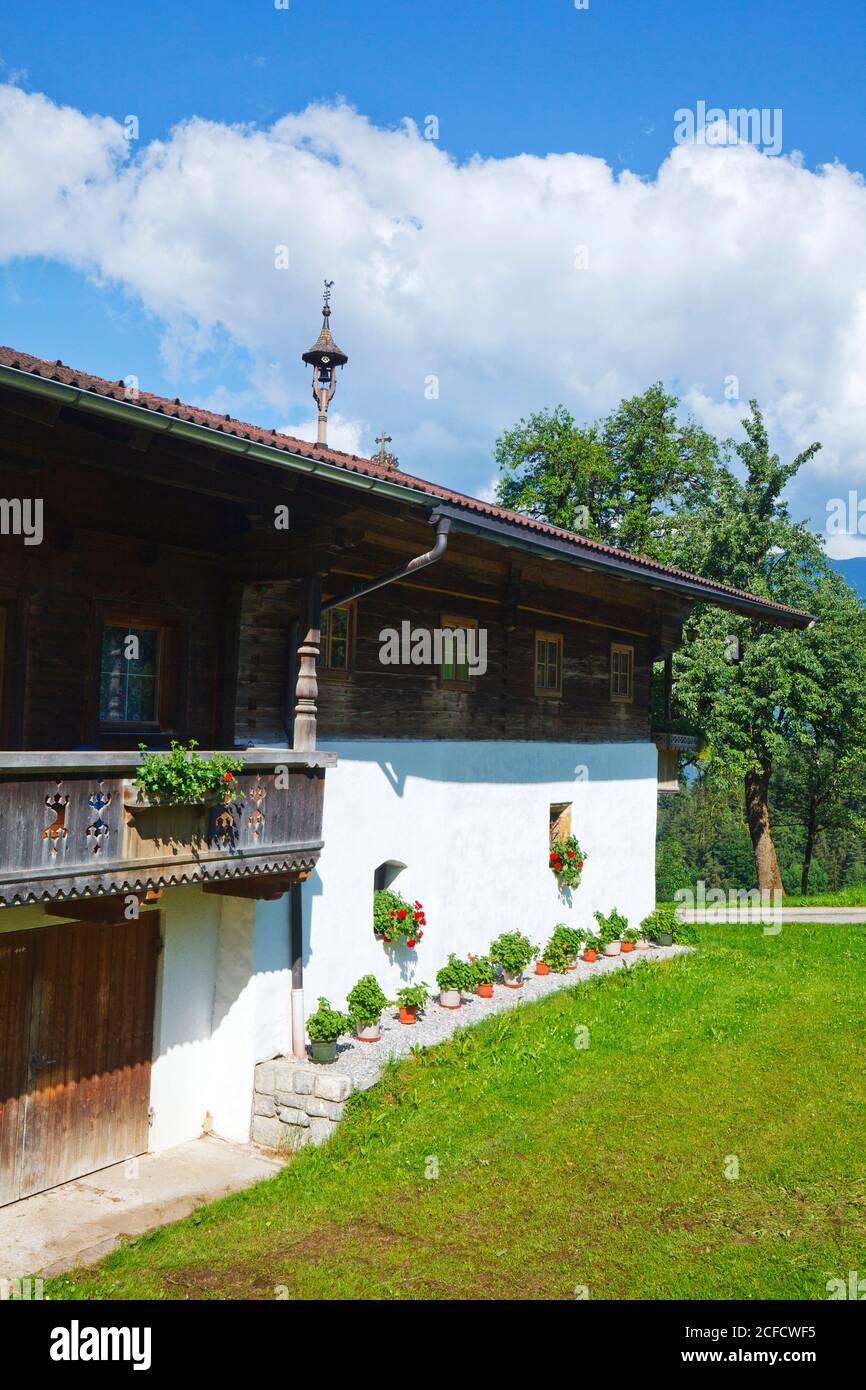 Mountain farm in the Alpbachtal Tirol region Stock Photo - Alamy