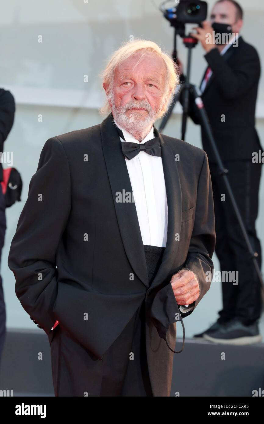 Venice, Italy. 04th Sep, 2020. Mario Pupella walks the red carpet ahead ...