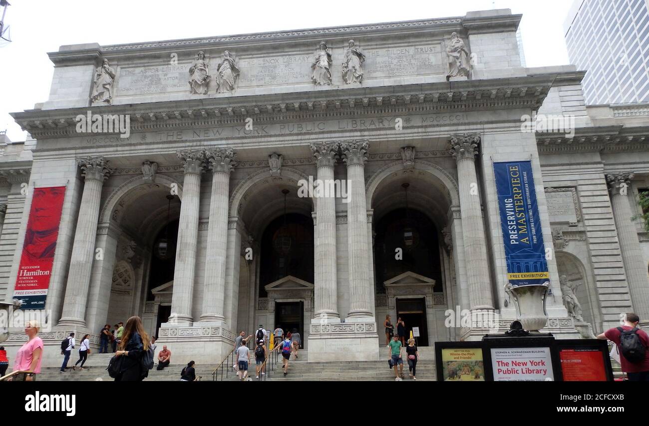 The New York Public Library, Bryant Park, Manhattan, New York City ...
