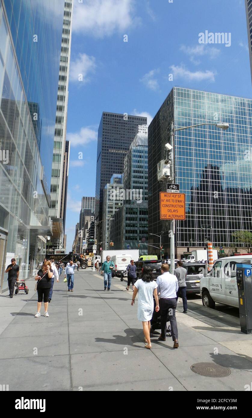 6th Avenue, New York City, United States Stock Photo - Alamy