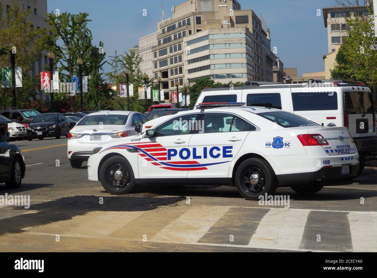 A parked Washington DC police vehicle, Washington DC, United States ...