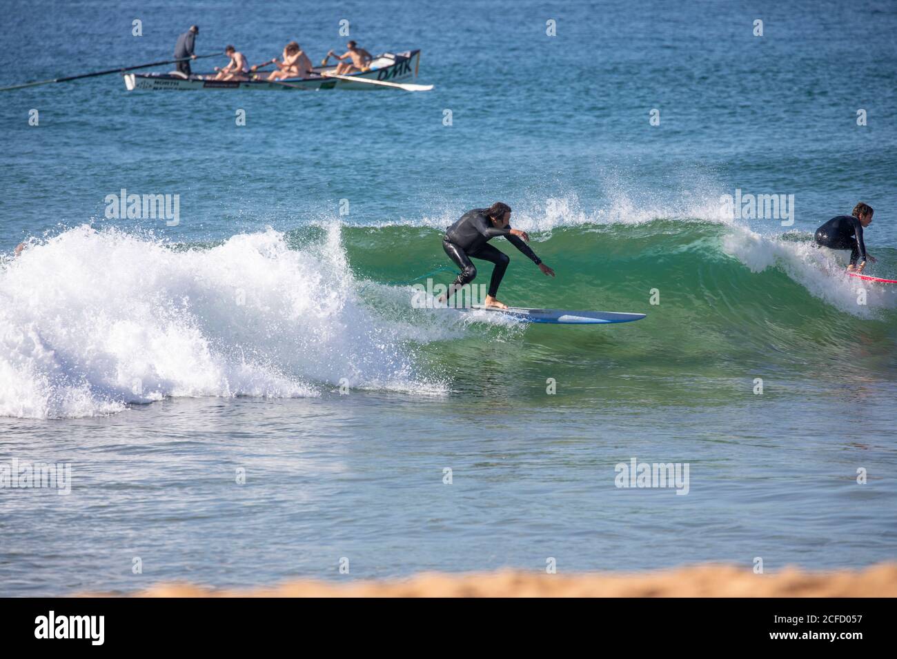 Australian surfers at North Narrabeen beach in Sydney,Australia Stock ...