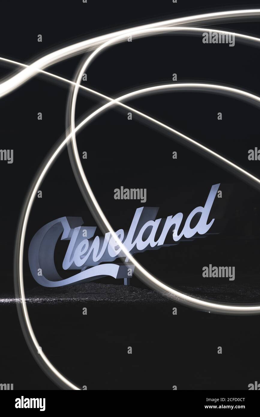 Cleveland script sign hi-res stock photography and images - Alamy