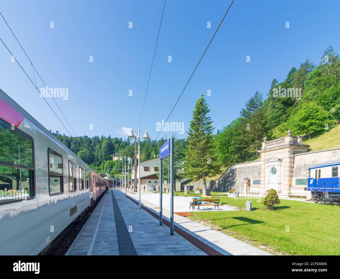 Semmeringbahn semmering railway in the vienna alps hi-res stock ...