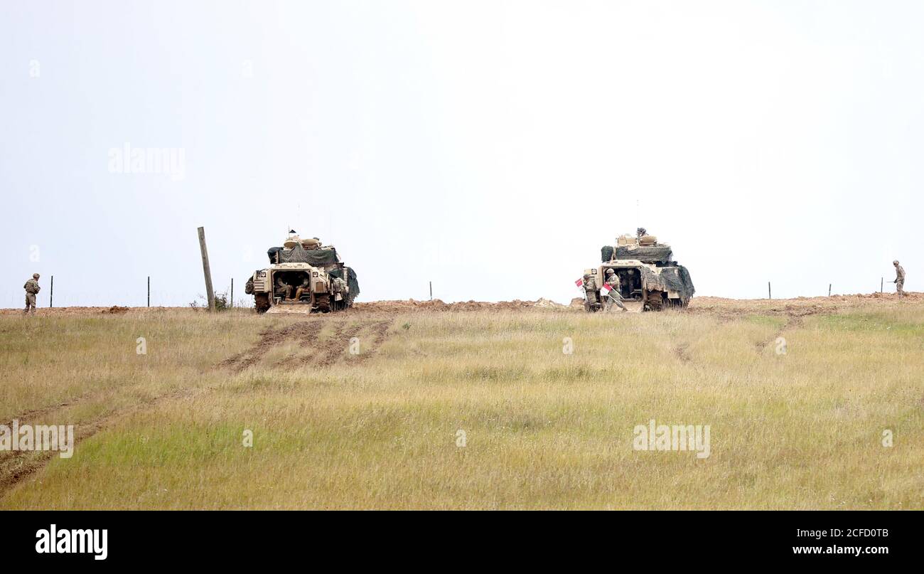 Sappers assigned to the 3rd Battalion, 67th Armored Regiment, 2nd ...