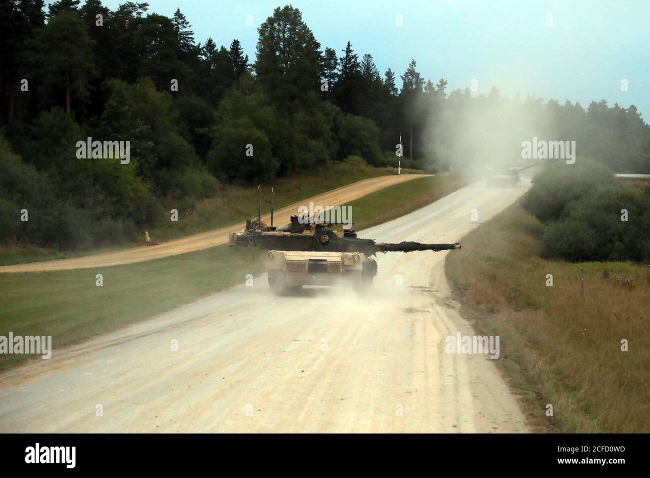 An M1 Abrams Main Battle Tank assigned to the 3rd Battalion, 67th ...