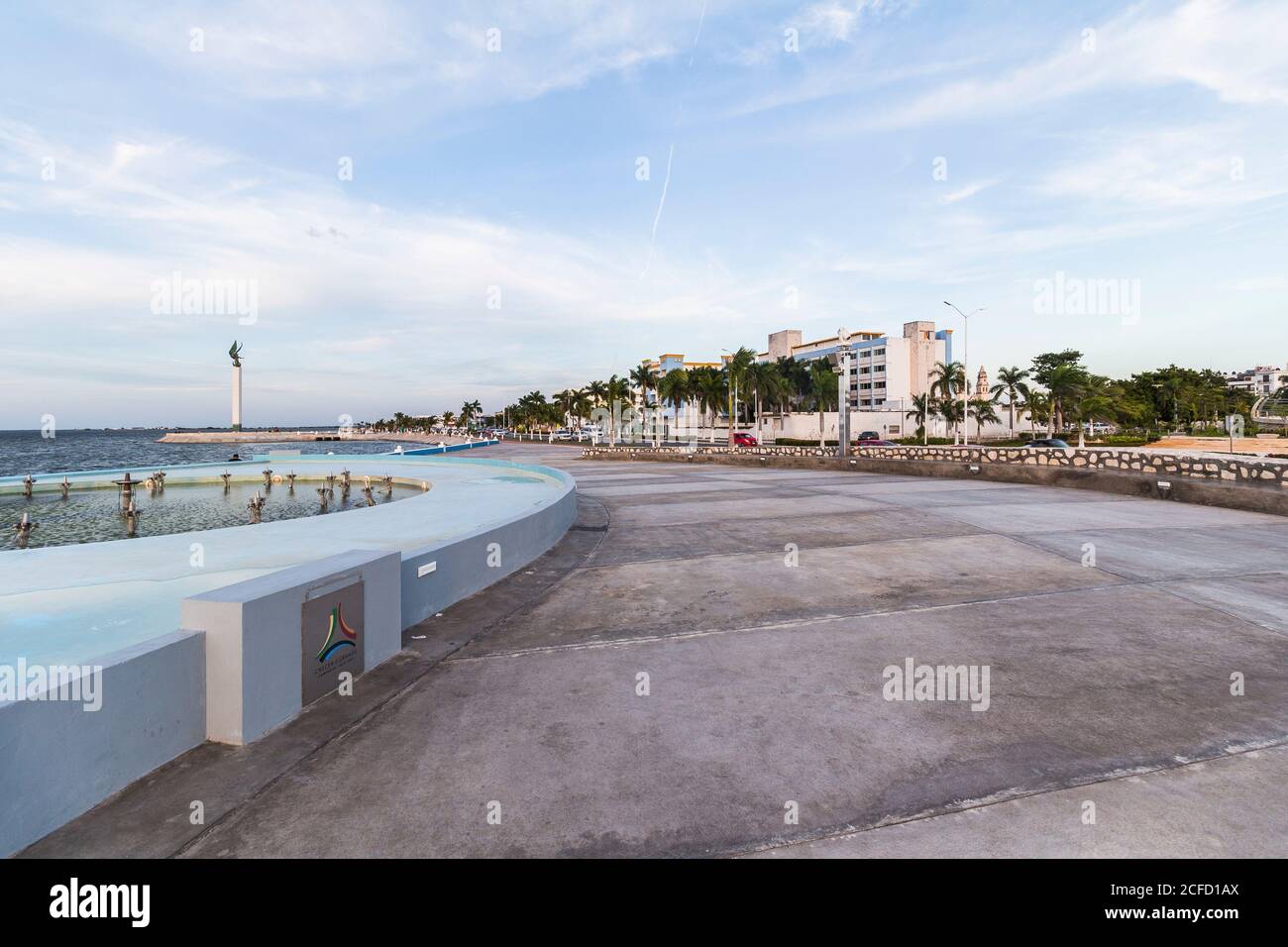 Harbor promenade - Malecon from Campeche, Yucatan Peninsula, Mexico ...