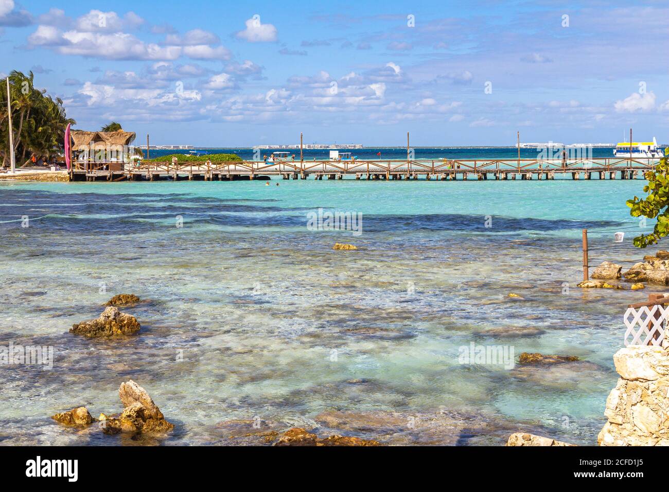 Hermose caleta beach in the north of isla mujeres hi-res stock ...