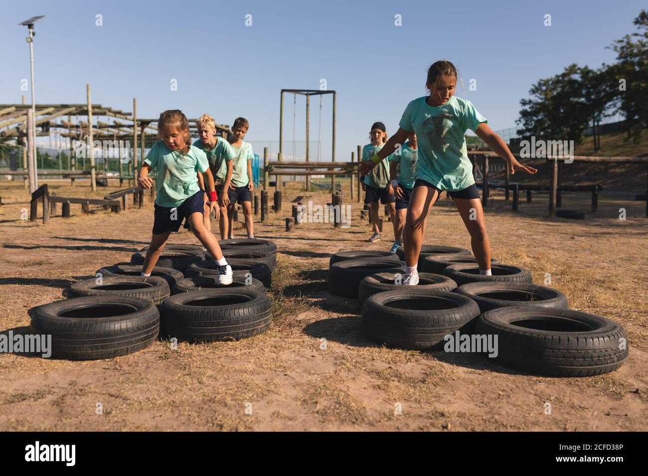 Obstacle course kids hi-res stock photography and images - Alamy
