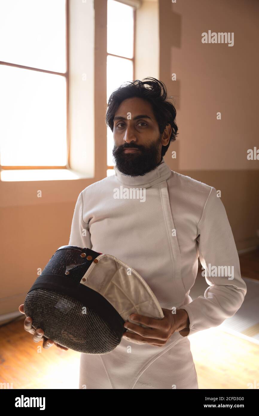 Portrait fencer wearing fencing hi-res stock photography and images - Alamy