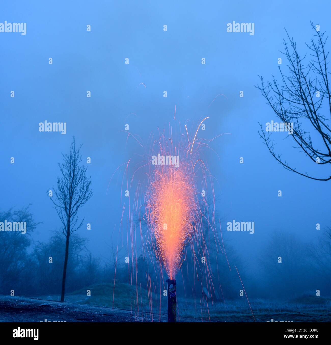 Germany, fireworks at the turn of the year Stock Photo - Alamy
