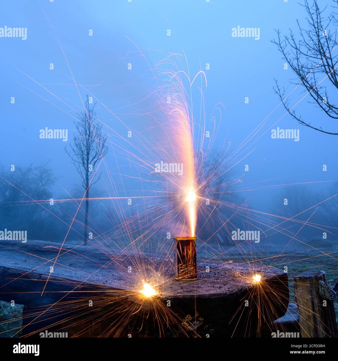 Germany, fireworks at the turn of the year Stock Photo - Alamy