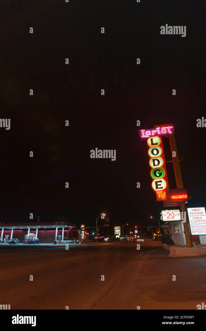 Route 66 arizona night hi-res stock photography and images - Alamy