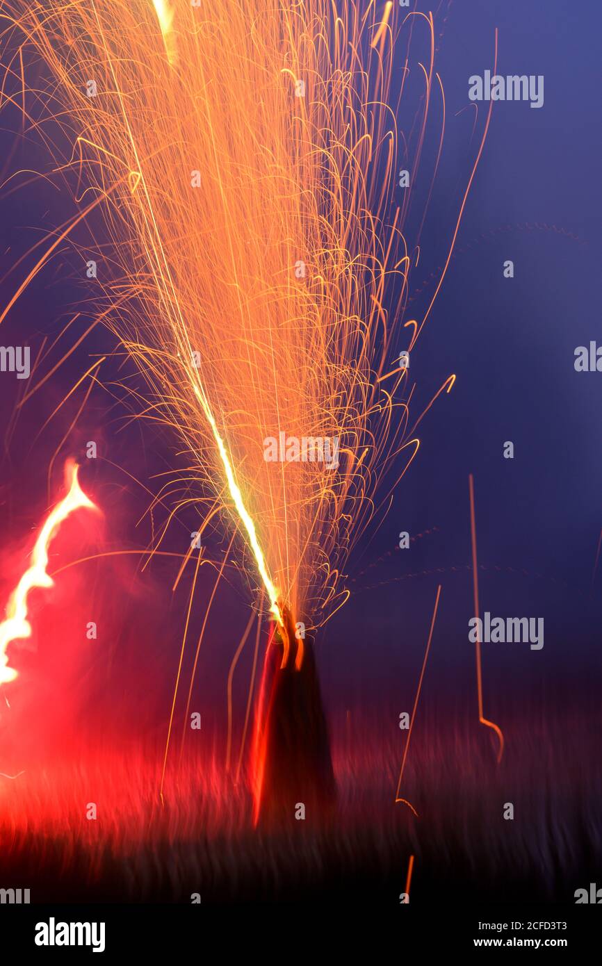 Germany, fireworks at the turn of the year Stock Photo - Alamy