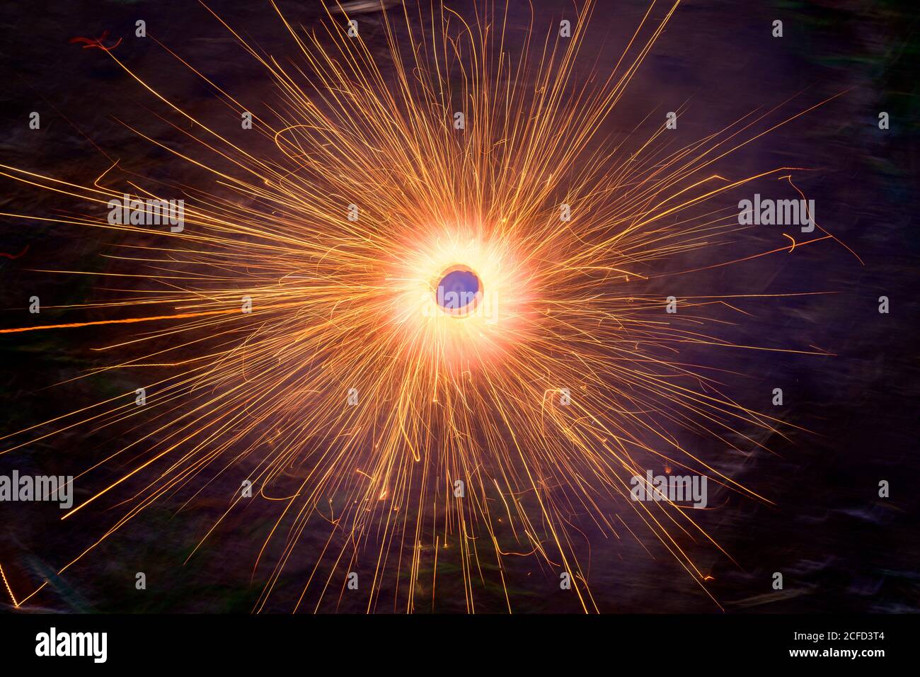 Fire spinning top spins on the floor hi-res stock photography and ...