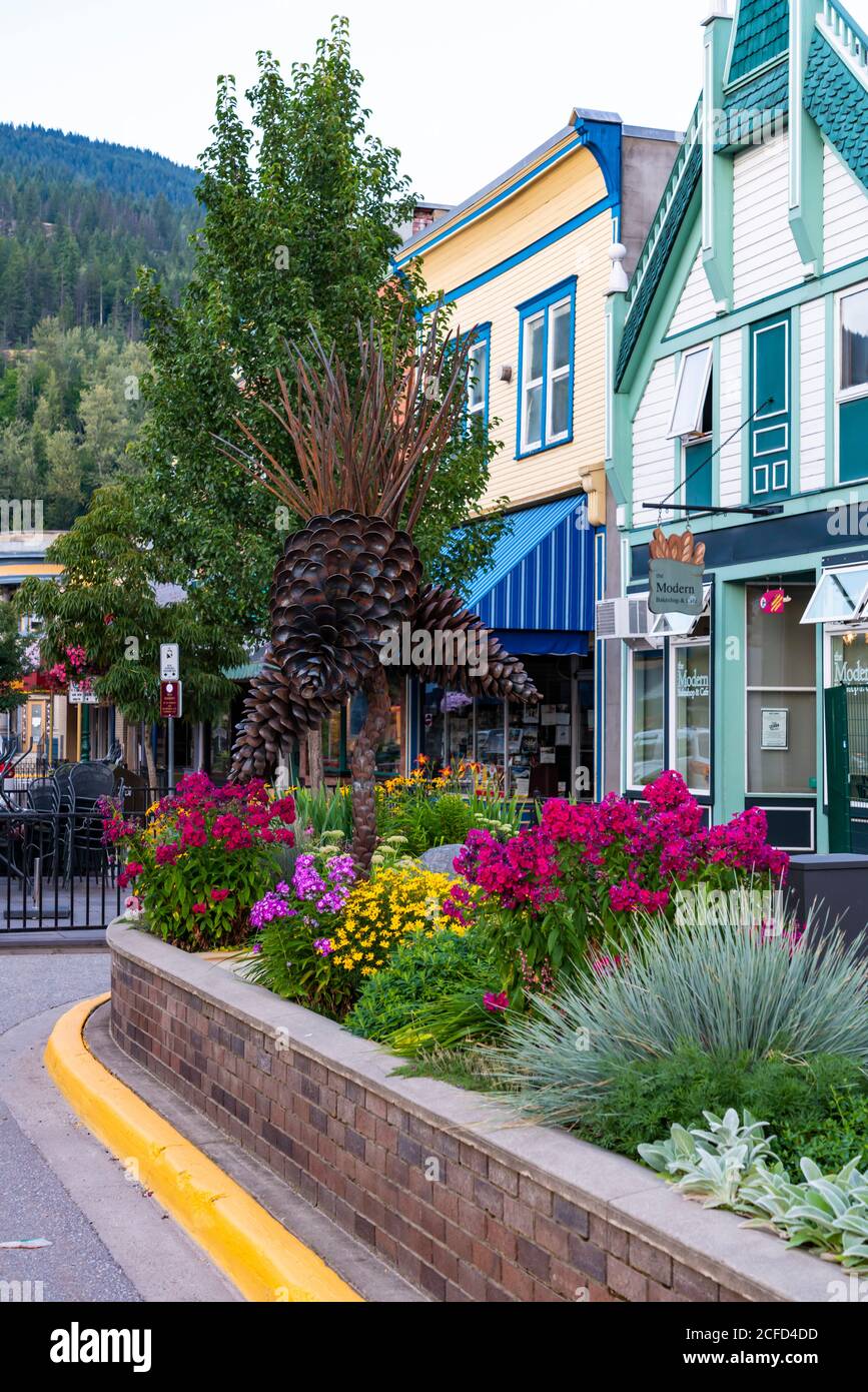 Downtown street in Revelstoke, British Columbia, Canada Stock Photo - Alamy