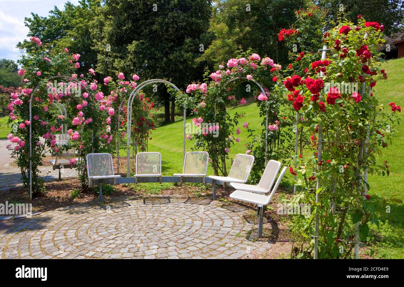 Munich, Westpark, Rosengarten, is located at the western end of the ...