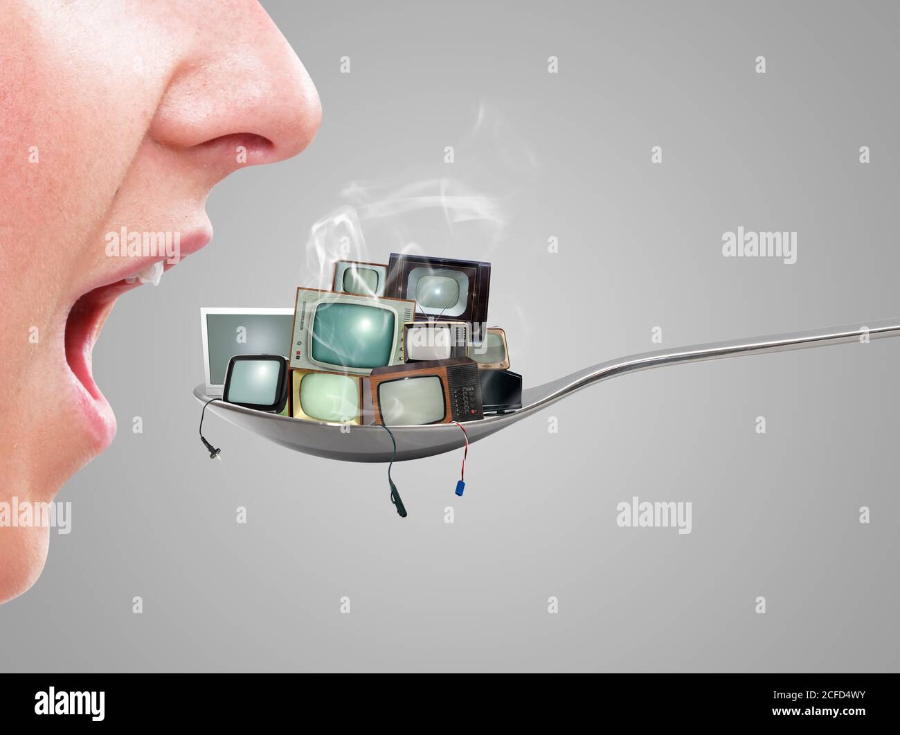 Exaggerated consumption in society Stock Photo - Alamy