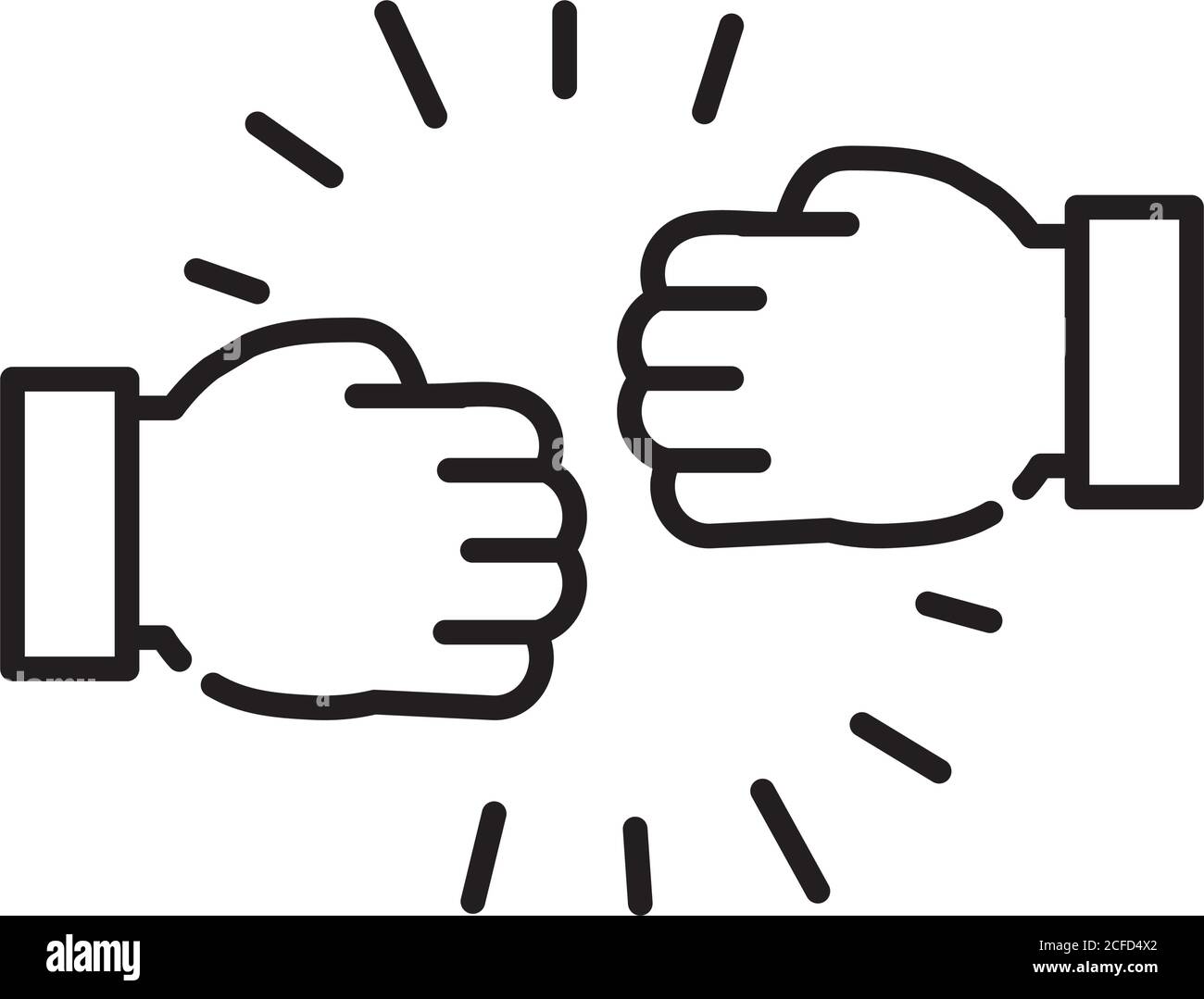Fists high Stock Vector Images - Alamy