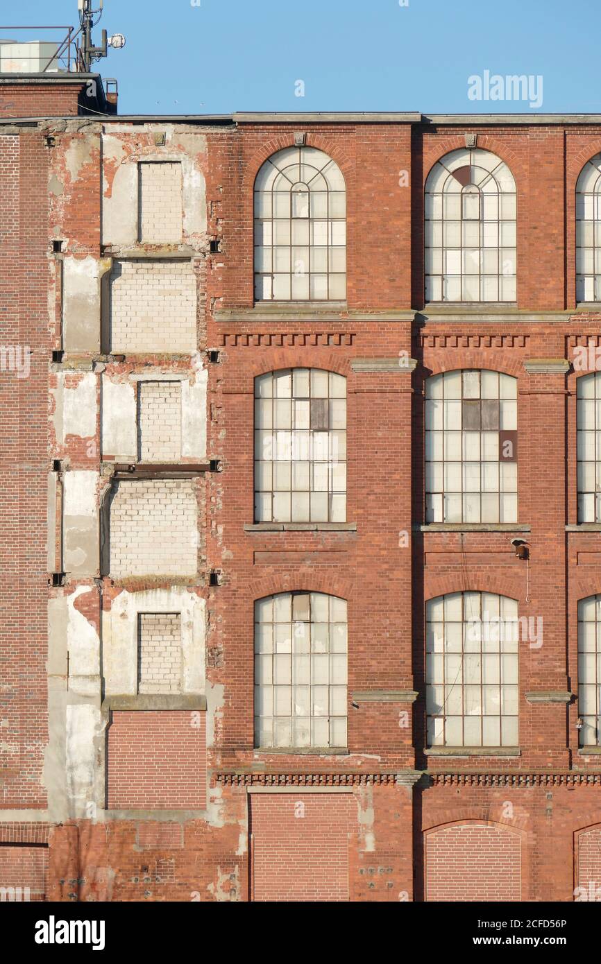 Old factory building, BWK, Bremer Wollkämmerei, Bremen-Blumenthal ...