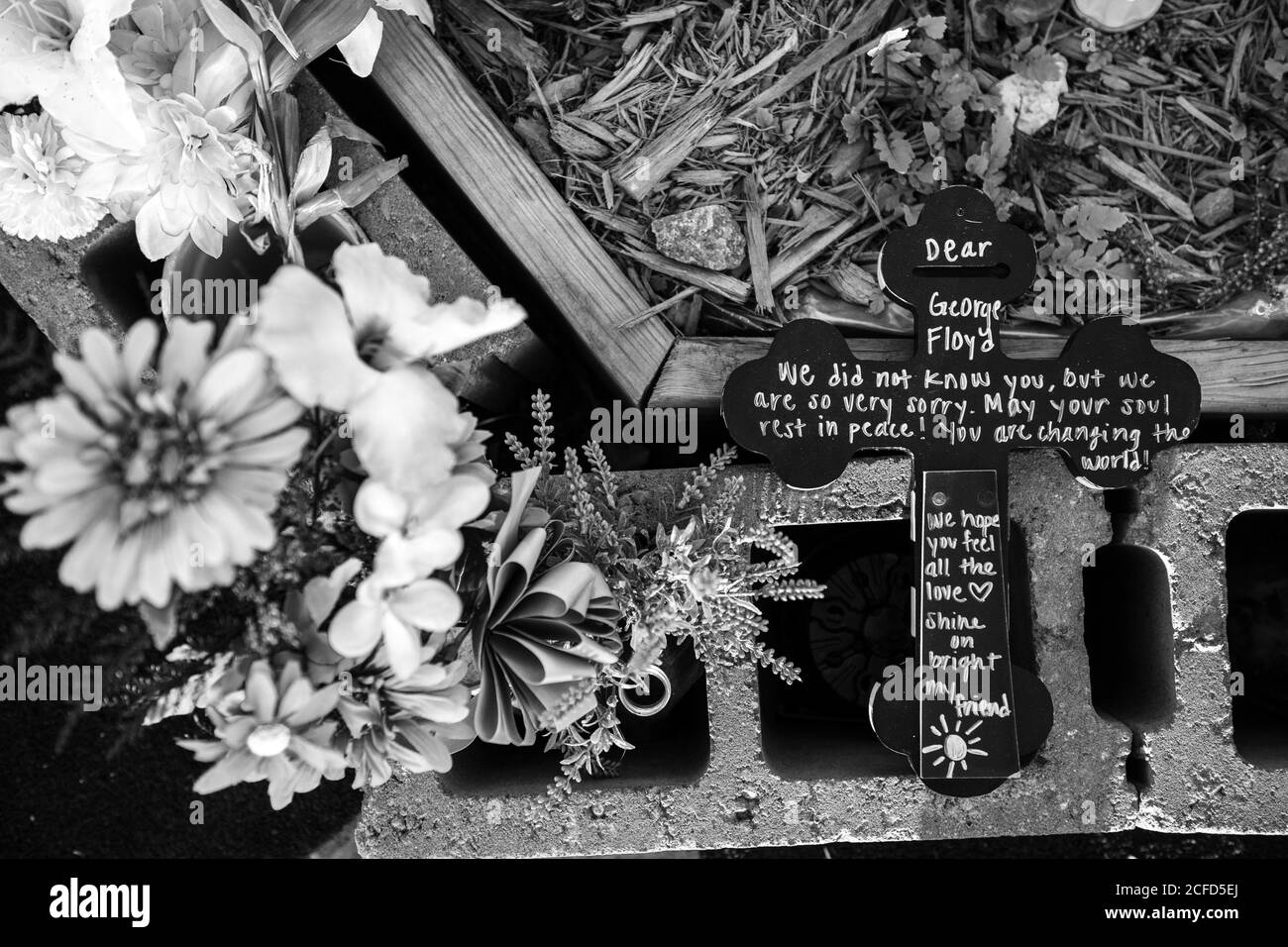 George floyd image blm Black and White Stock Photos & Images - Alamy