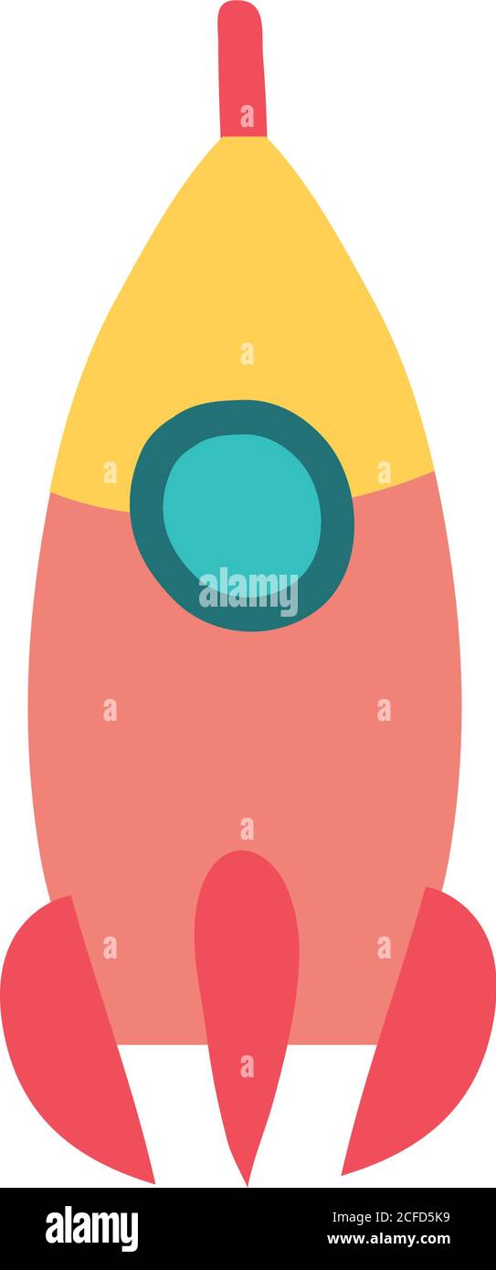 rocket launcher flat style icon vector illustration design Stock Vector ...