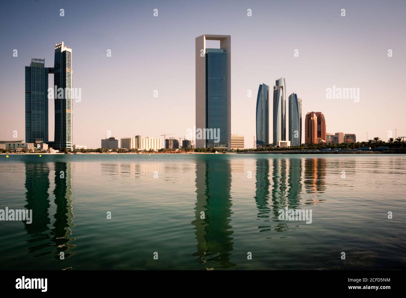 Abu Dhabi, 5 September 2020: Capital of the United Arab Emirates. Sunny ...