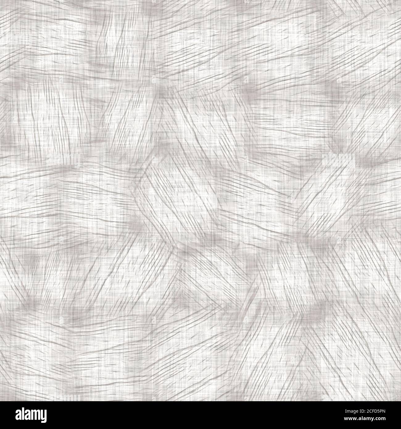 Seamless light grey woven collage linen texture background. Flax hemp ...