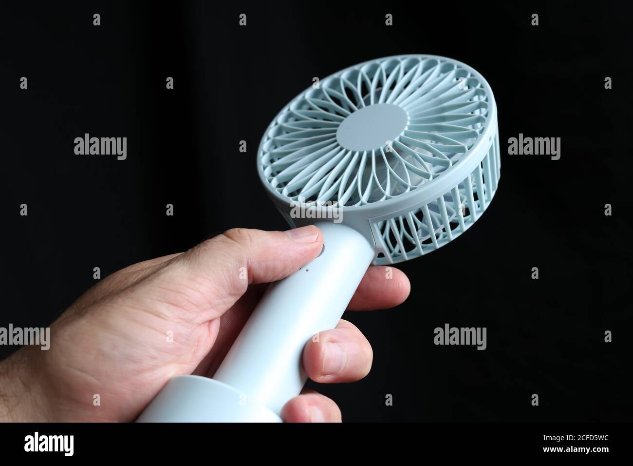 Tokyo, Japan, 09/03/2020 , portable fan with rechargeable batteries ...