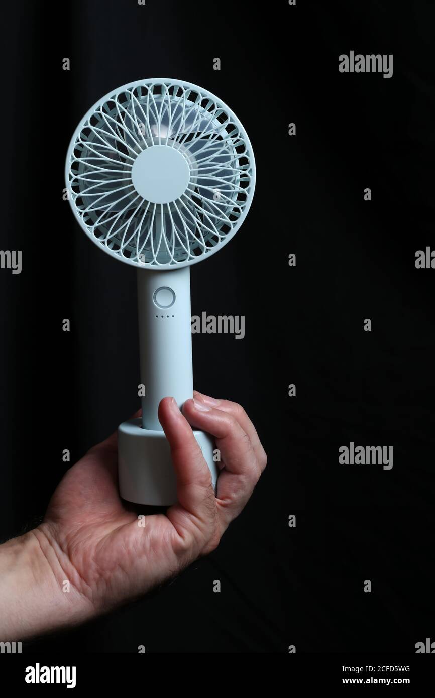 Tokyo, Japan, 09/03/2020 , portable fan with rechargeable batteries ...