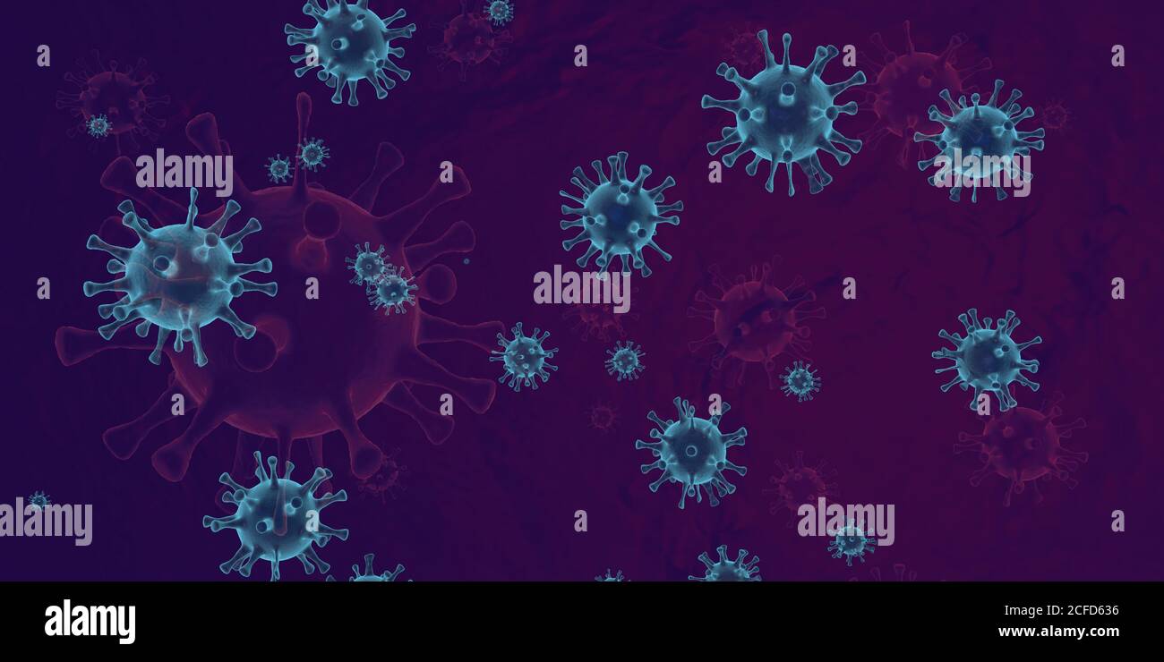 Germs Background as a Science Creative Concept Art Stock Photo - Alamy