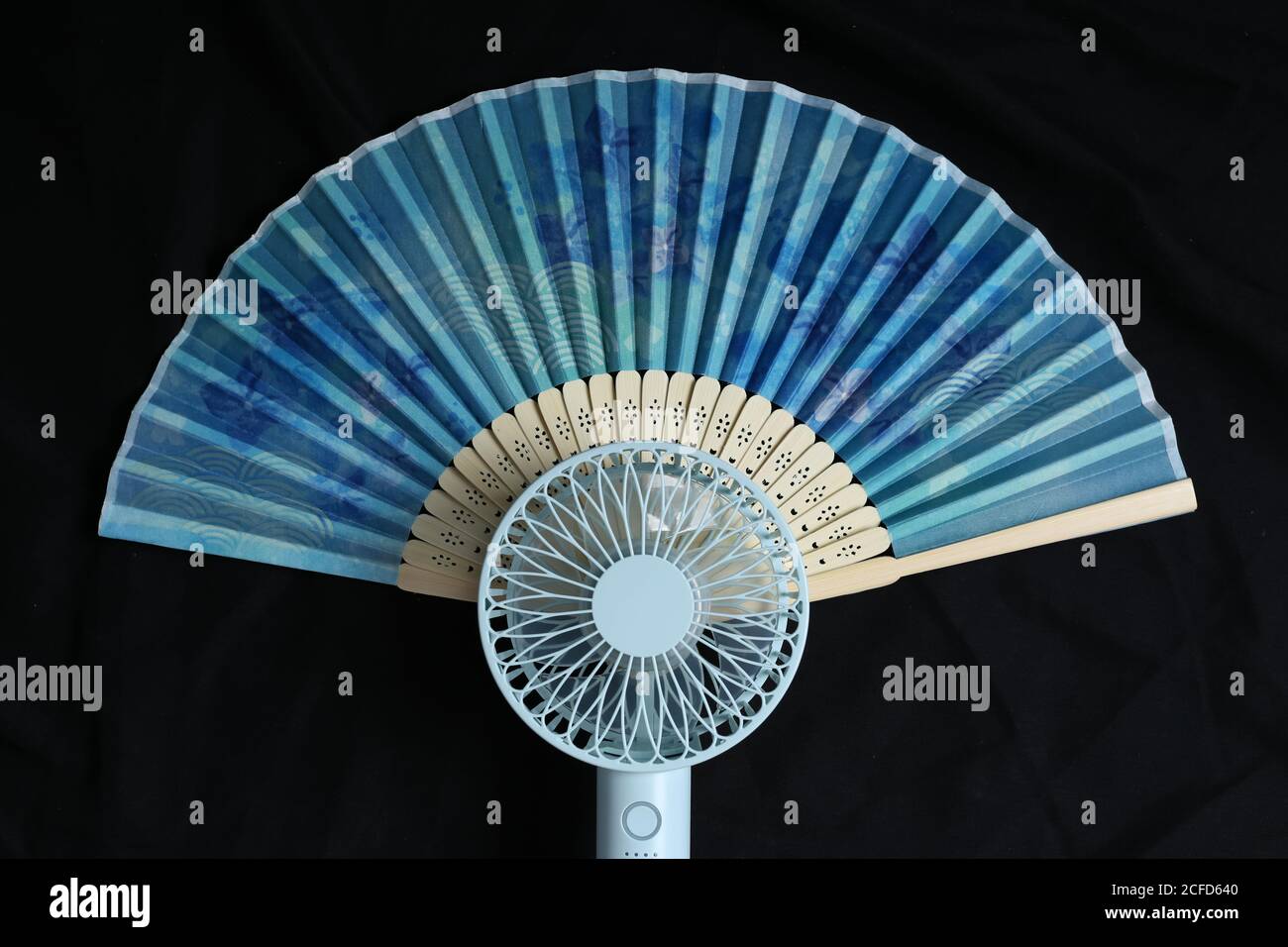 Tokyo, Japan, 09/03/2020 , portable fan with rechargeable batteries ...