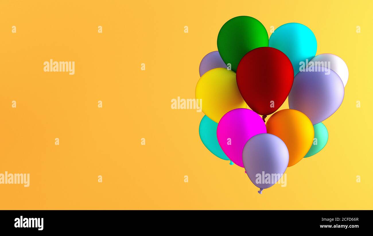Creative Balloon Abstract as an Indoor Celebration Background Stock ...