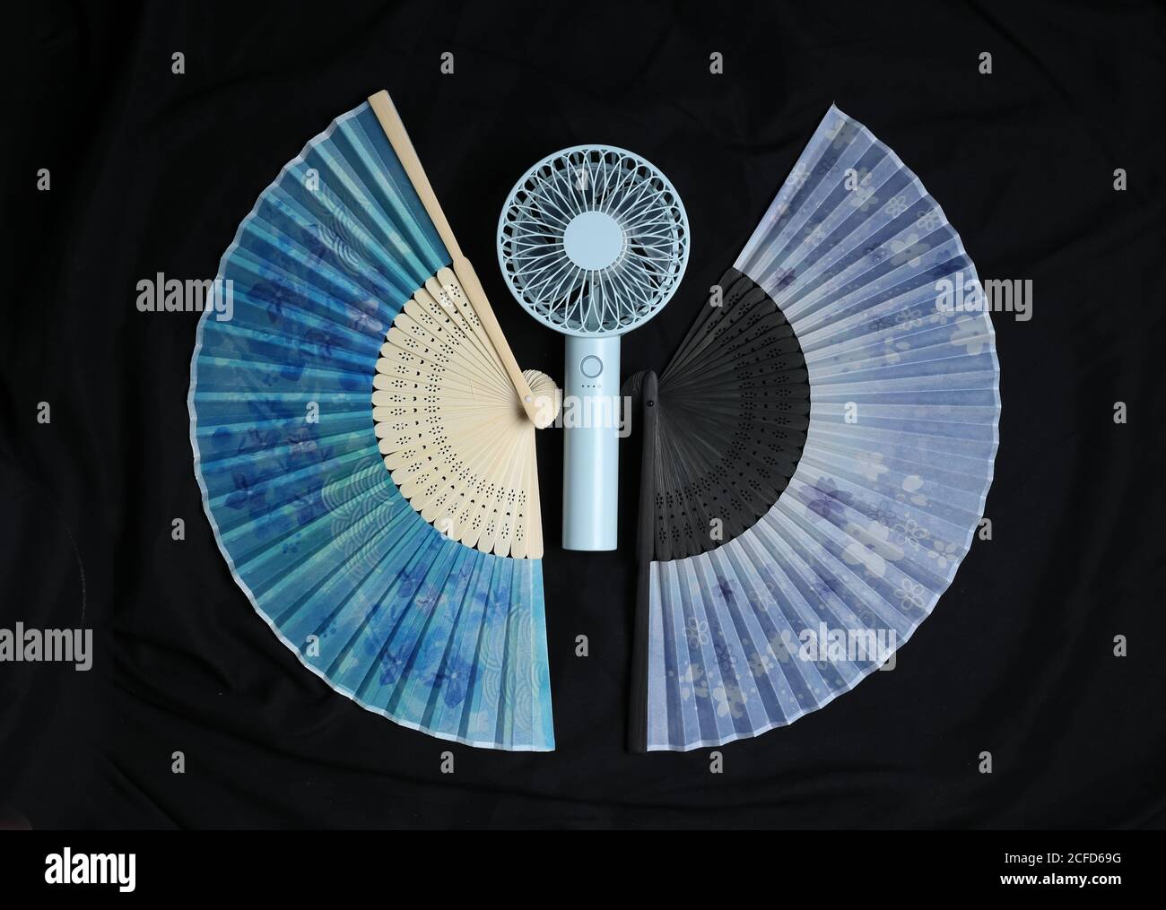 Tokyo, Japan, 09/03/2020 , portable fan with rechargeable batteries ...