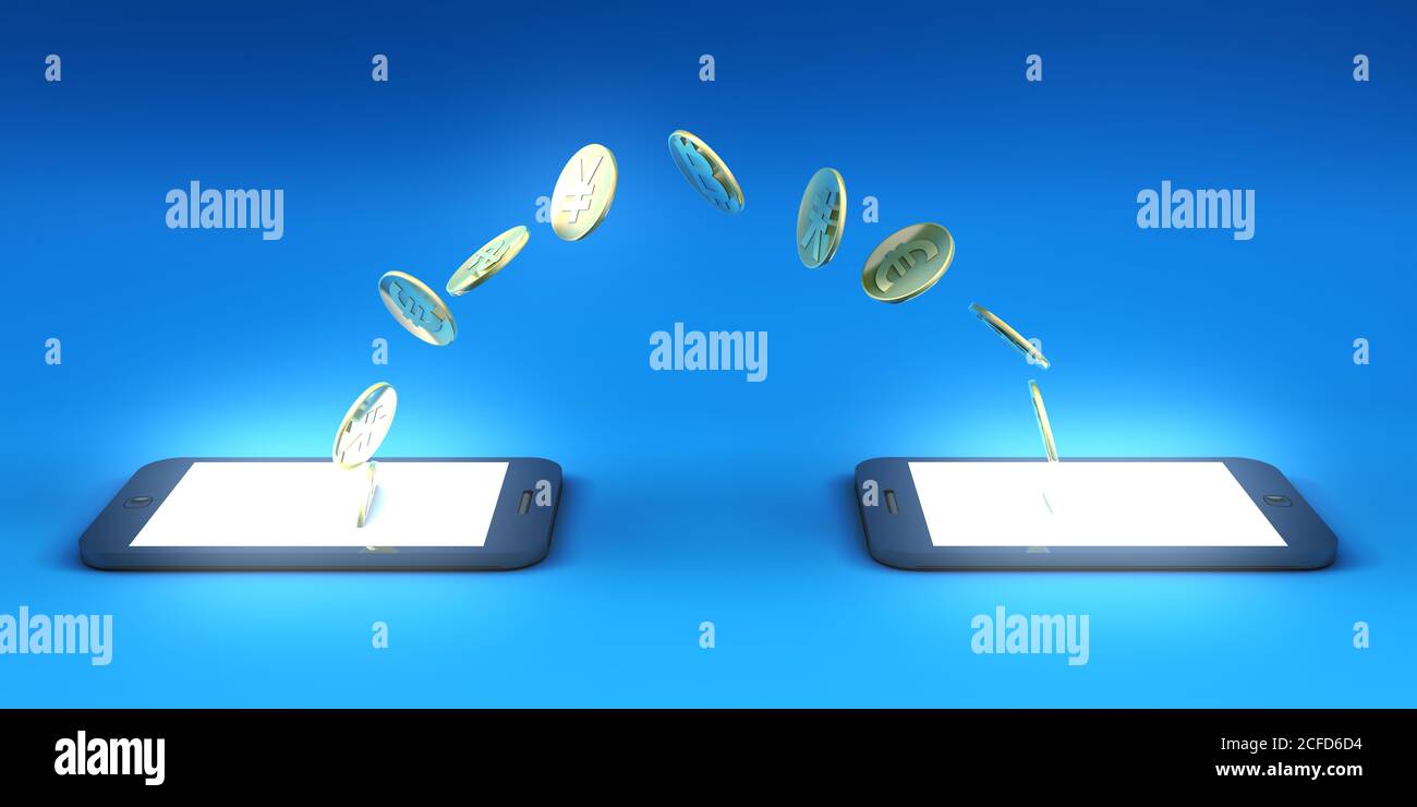 Smart Phone Payment Technology and Growing Industry Stock Photo - Alamy