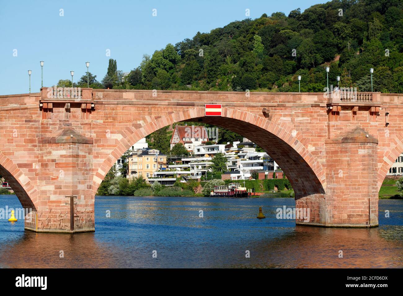 Karl Theodor Bridge or Old Bridge, Heidelberg, Baden-Wuerttemberg ...