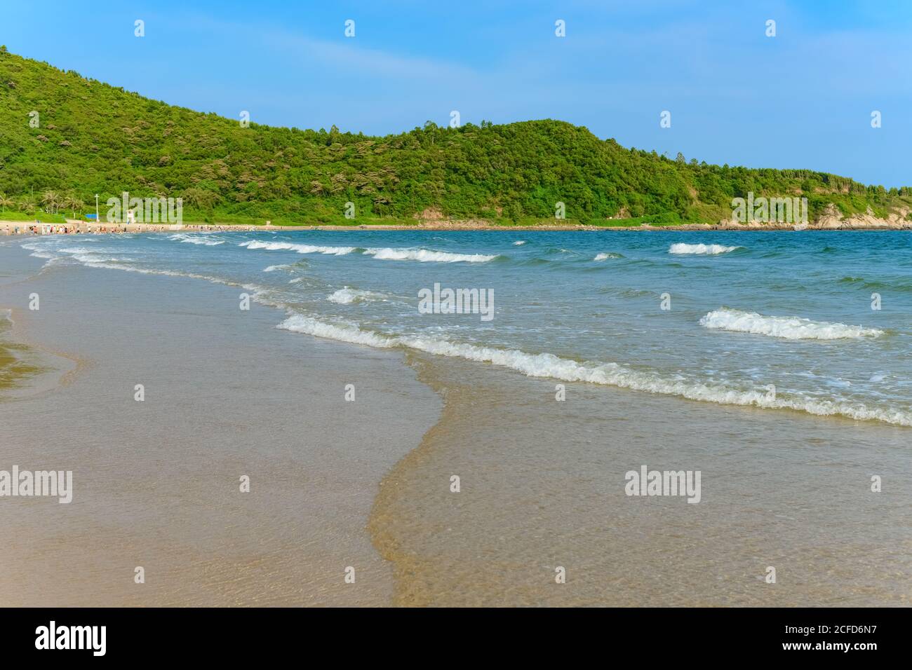 soft wave on a beach horizontal composition Stock Photo - Alamy