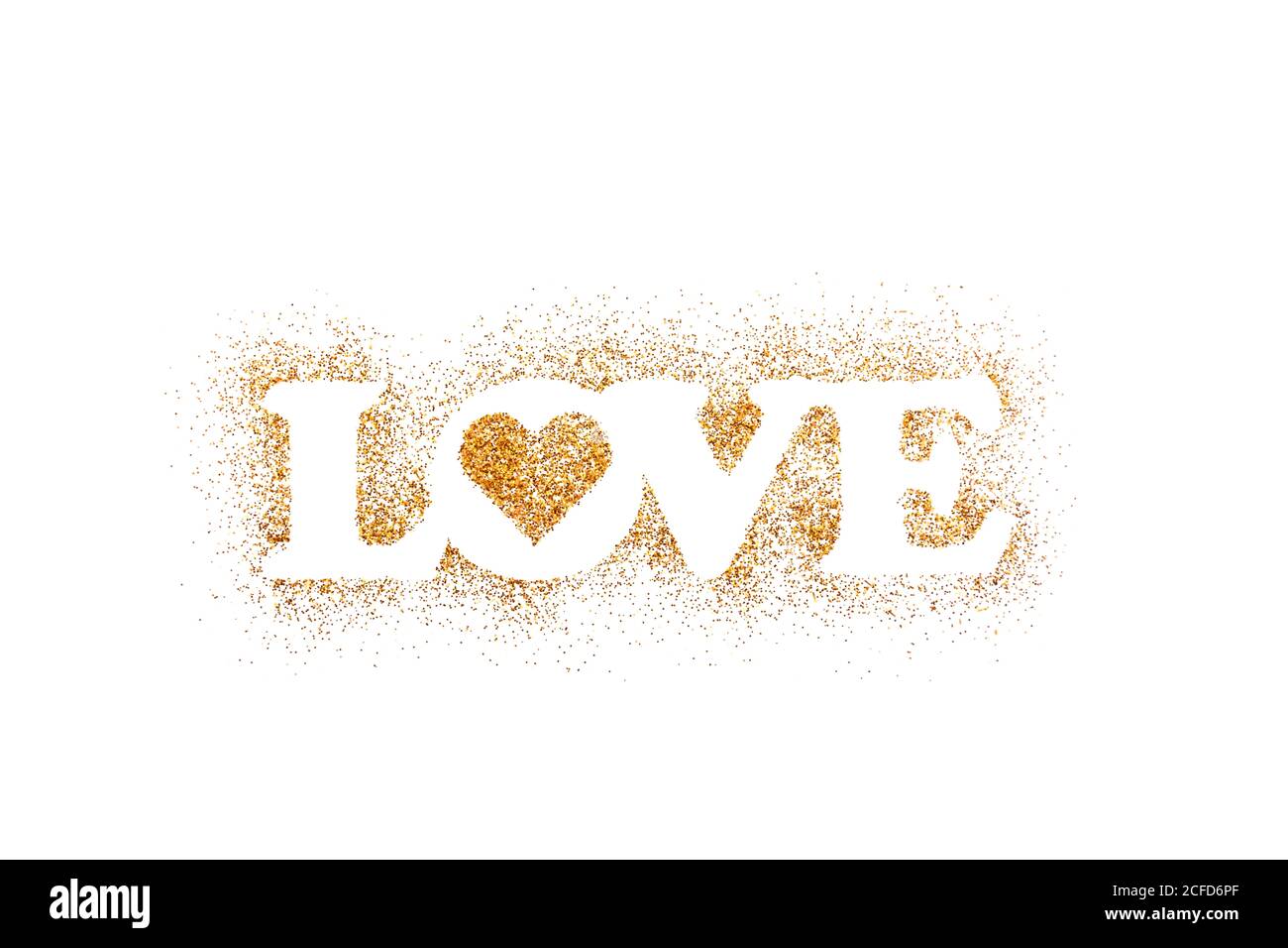 Glitter Words Love