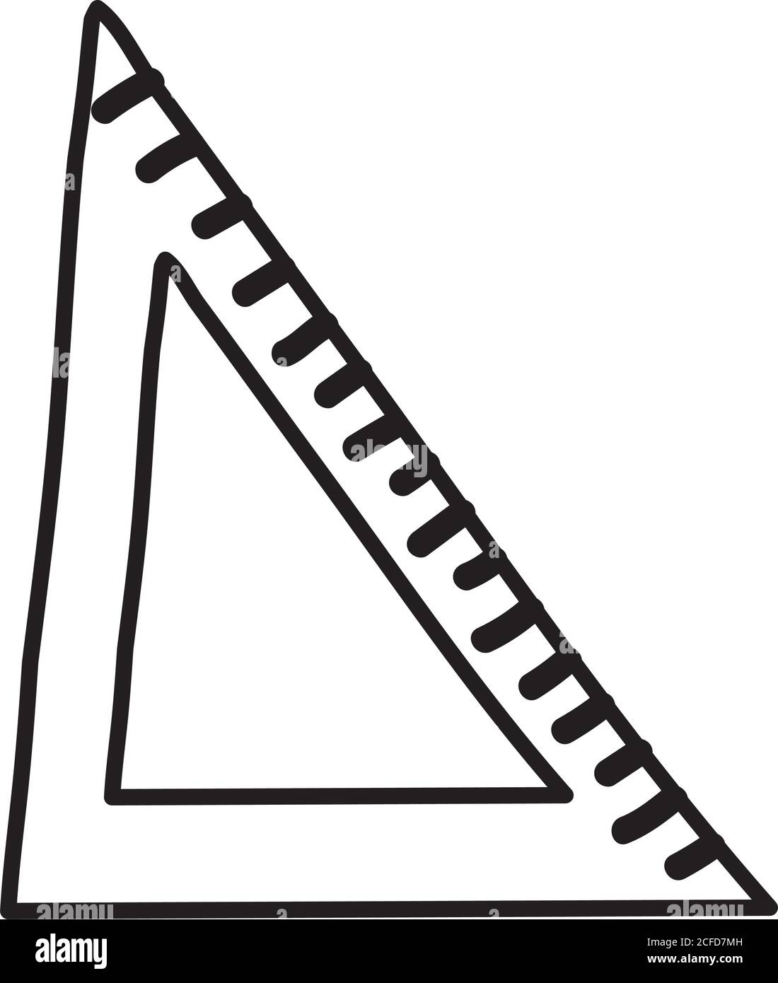 rule triangle school supply line style icon vector illustration design ...