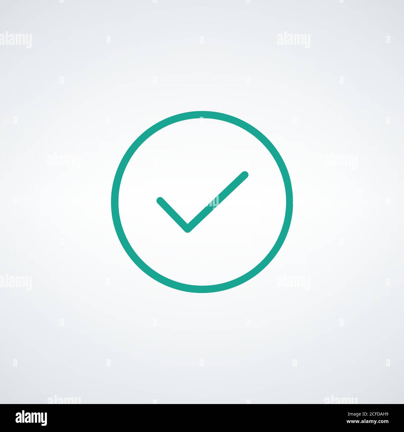 Check mark sign icon. Tick Okey Accept Valid icon button. Check confirm ...
